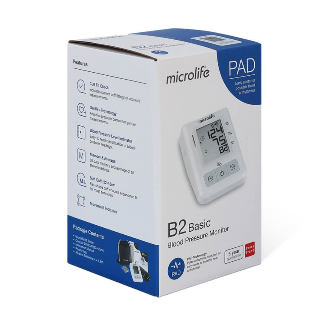 Máy đo huyết áp bắp tay Microlife B2 Basic chính hãng - Pharmart.vn
