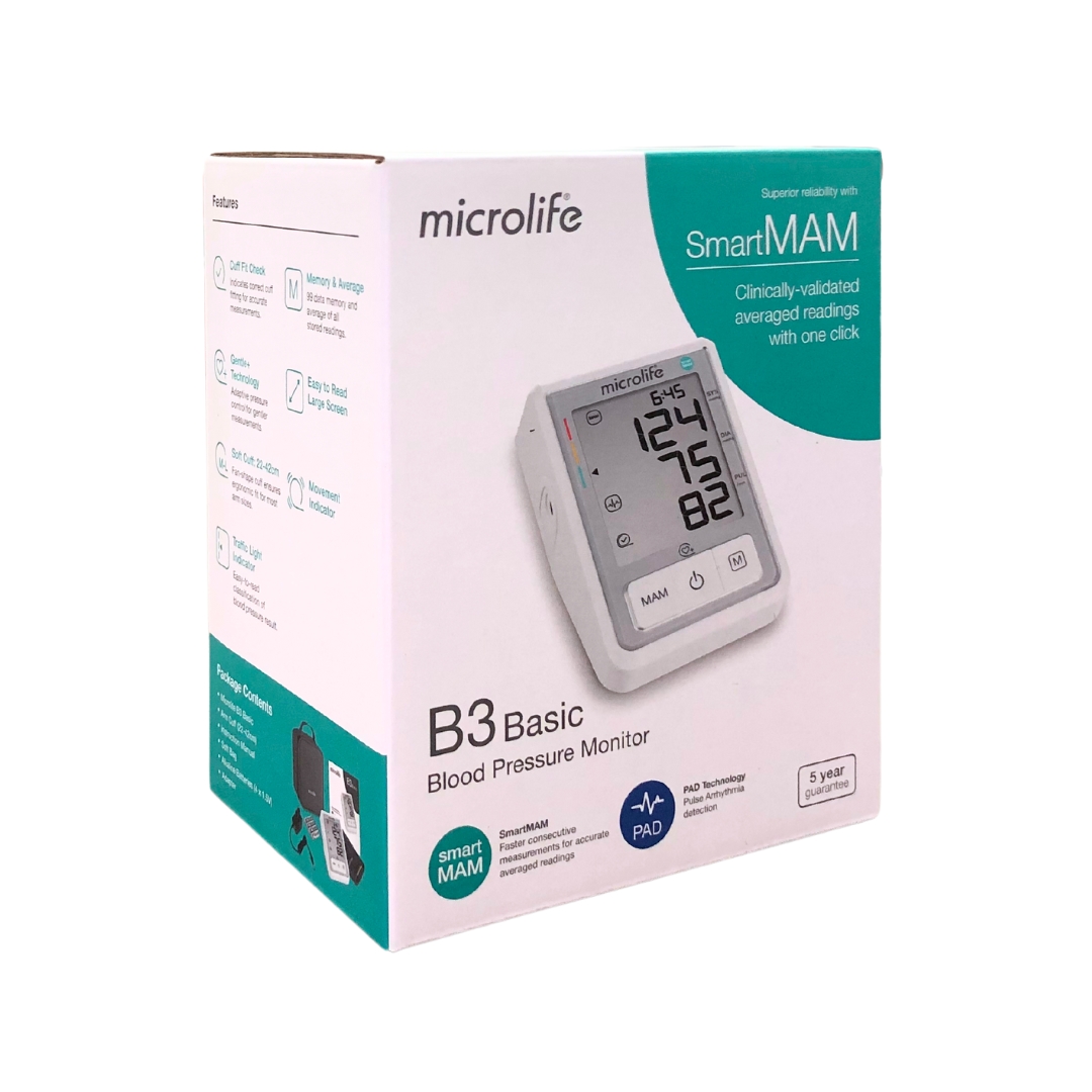 Máy đo huyết áp bắp tay Microlife B3 Basic chính hãng - Pharmart.vn