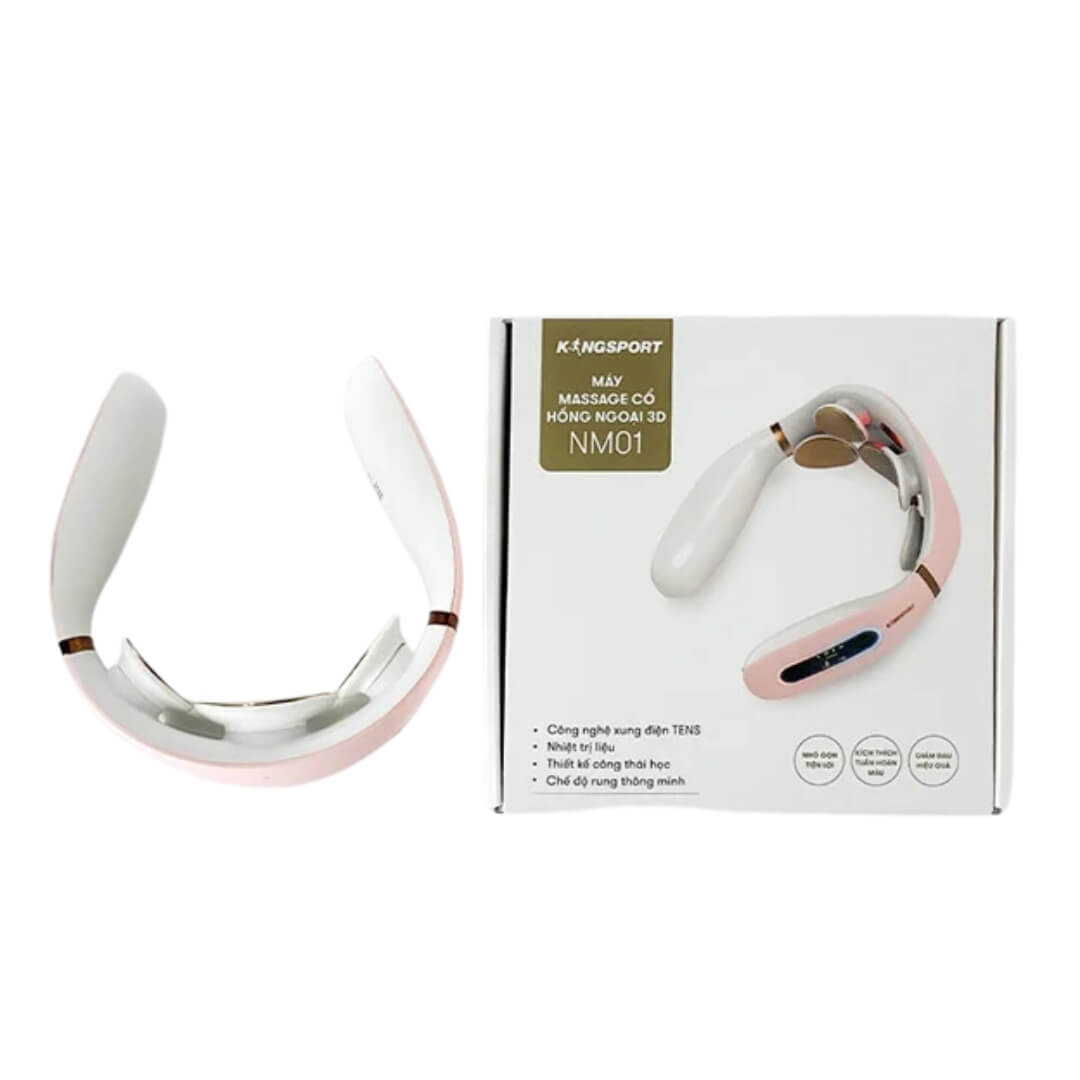 Máy massage cổ vai gáy hồng ngoại 3D KINGSPORT NM01 - Pharmart.vn