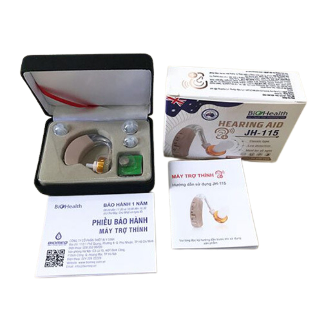 Máy trợ thính BioHealth loại đeo tai JH-115 giá tốt cho máy - Pharmart.vn