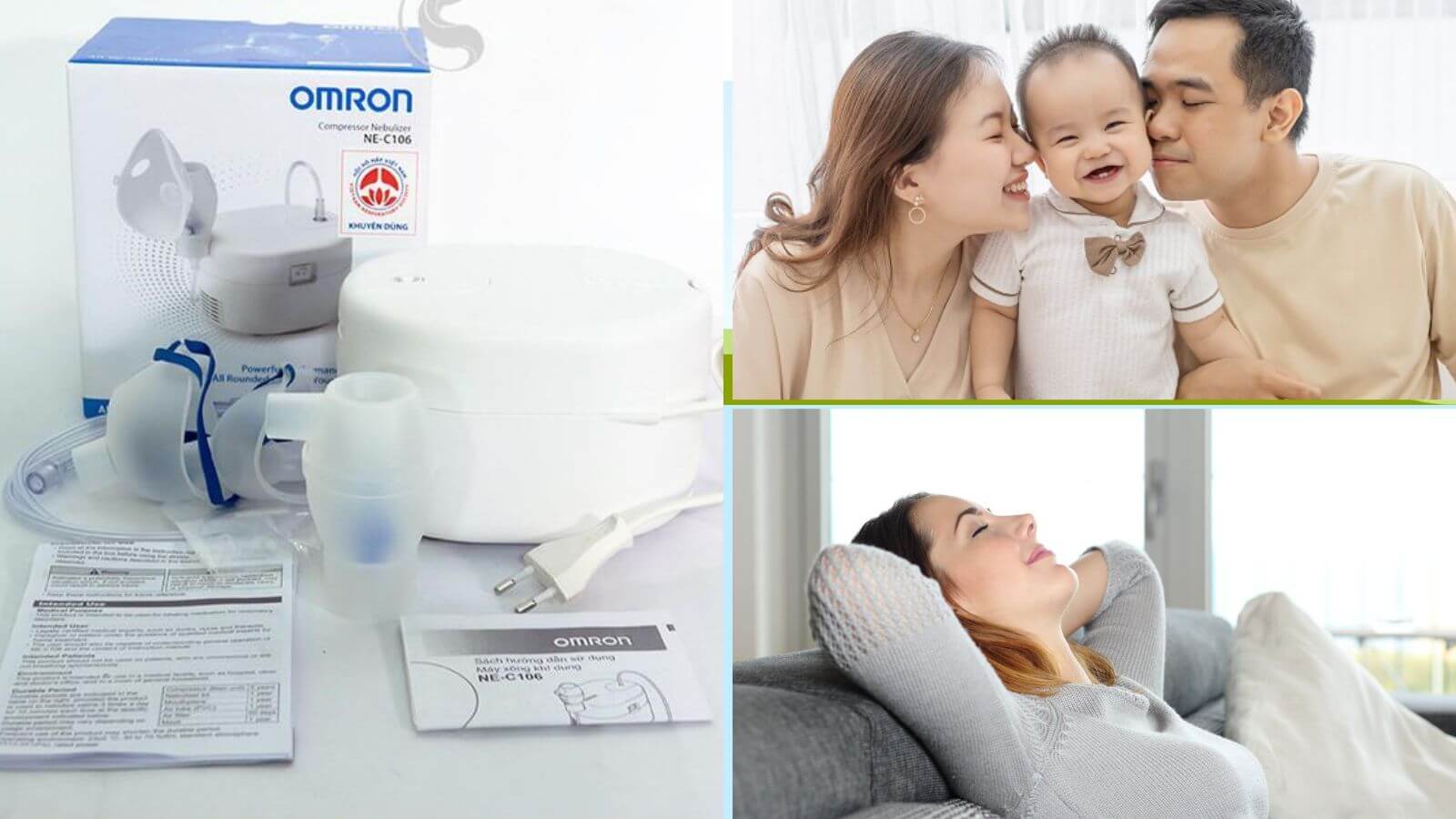 Máy xông khí dung Omron NE-C106 - Pharmart.vn