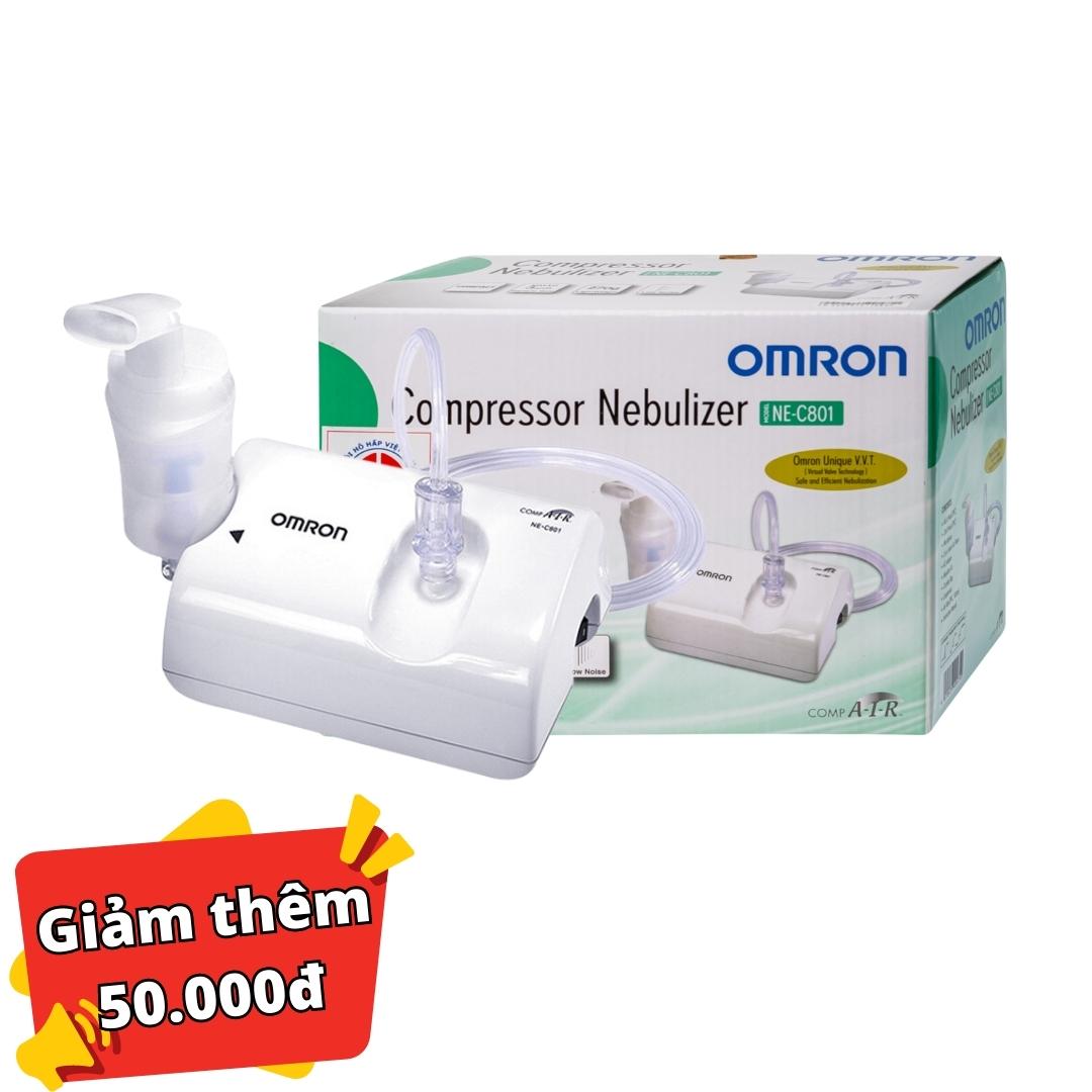 Máy xông khí dung Omron NE C801 - Điều trị các bệnh hô hấp - Pharmart.vn