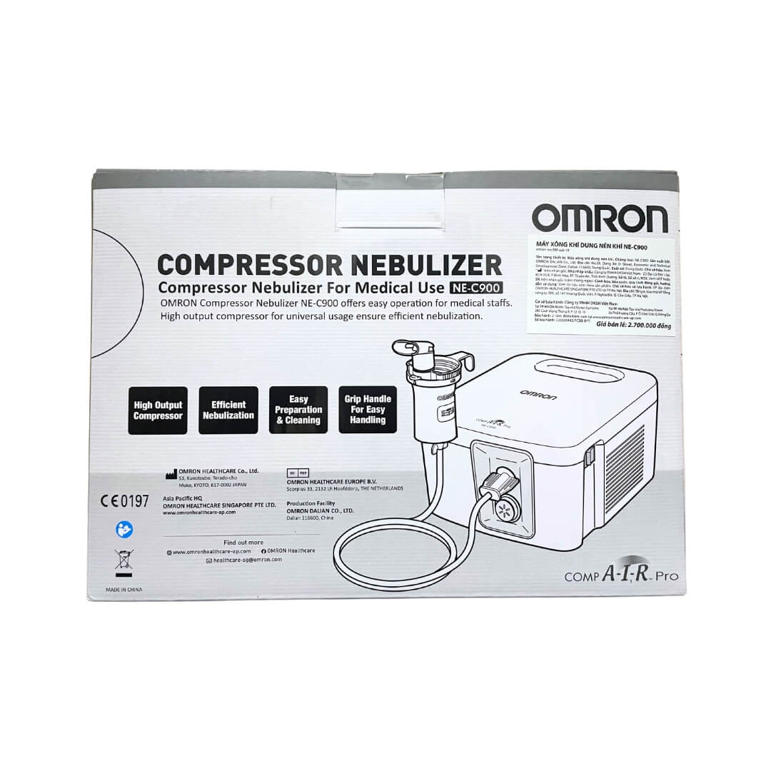 Máy xông khí dung Omron NE C900 chính hãng, công suất lớn - Pharmart.vn