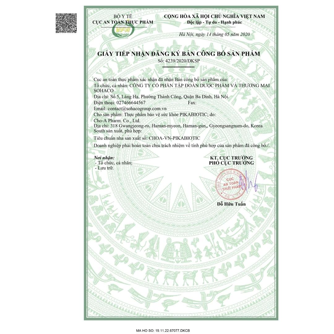 Men vi sinh Pikabiotic - Tăng cường hệ vi sinh đường ruột - Pharmart.vn