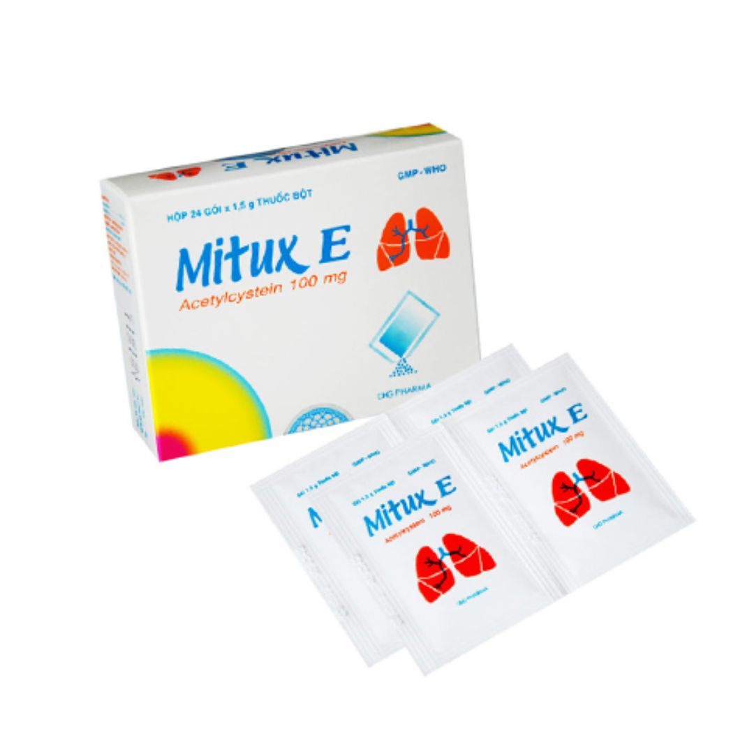 Thuốc Mitux E 100mg - Tiêu nhầy, giảm ho - Pharmart.vn