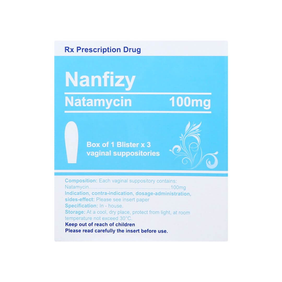 Nanfizy Natamycin 100mg hộp 1 vỉ x 3 viên đặt Moldova - Pharmart.vn