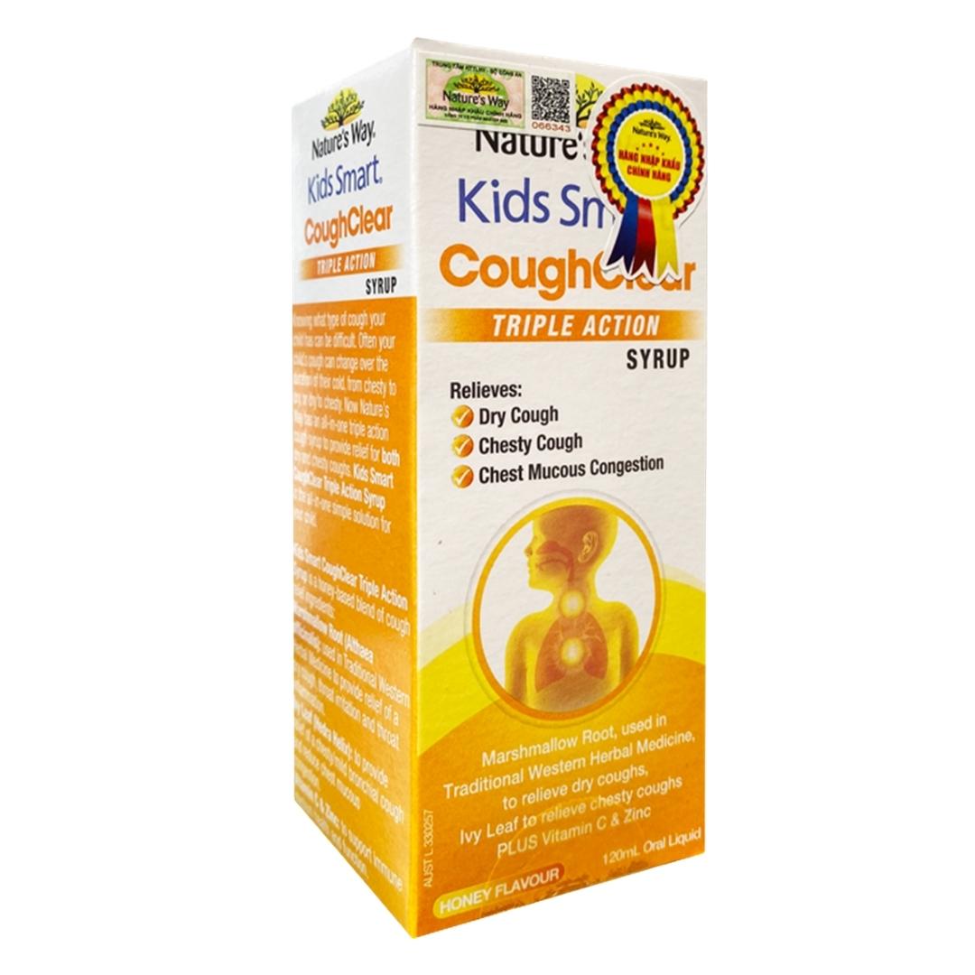 Nature’s Way Kids Smart CoughClear Triple Action Syrup - Siro giúp giảm ...