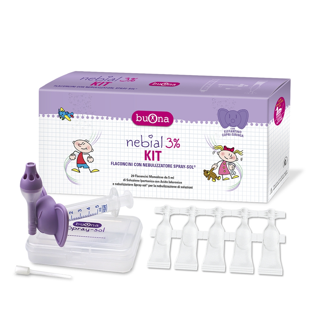 Nebial 3% KIT - Bộ rửa mũi cho trẻ - Pharmart.vn