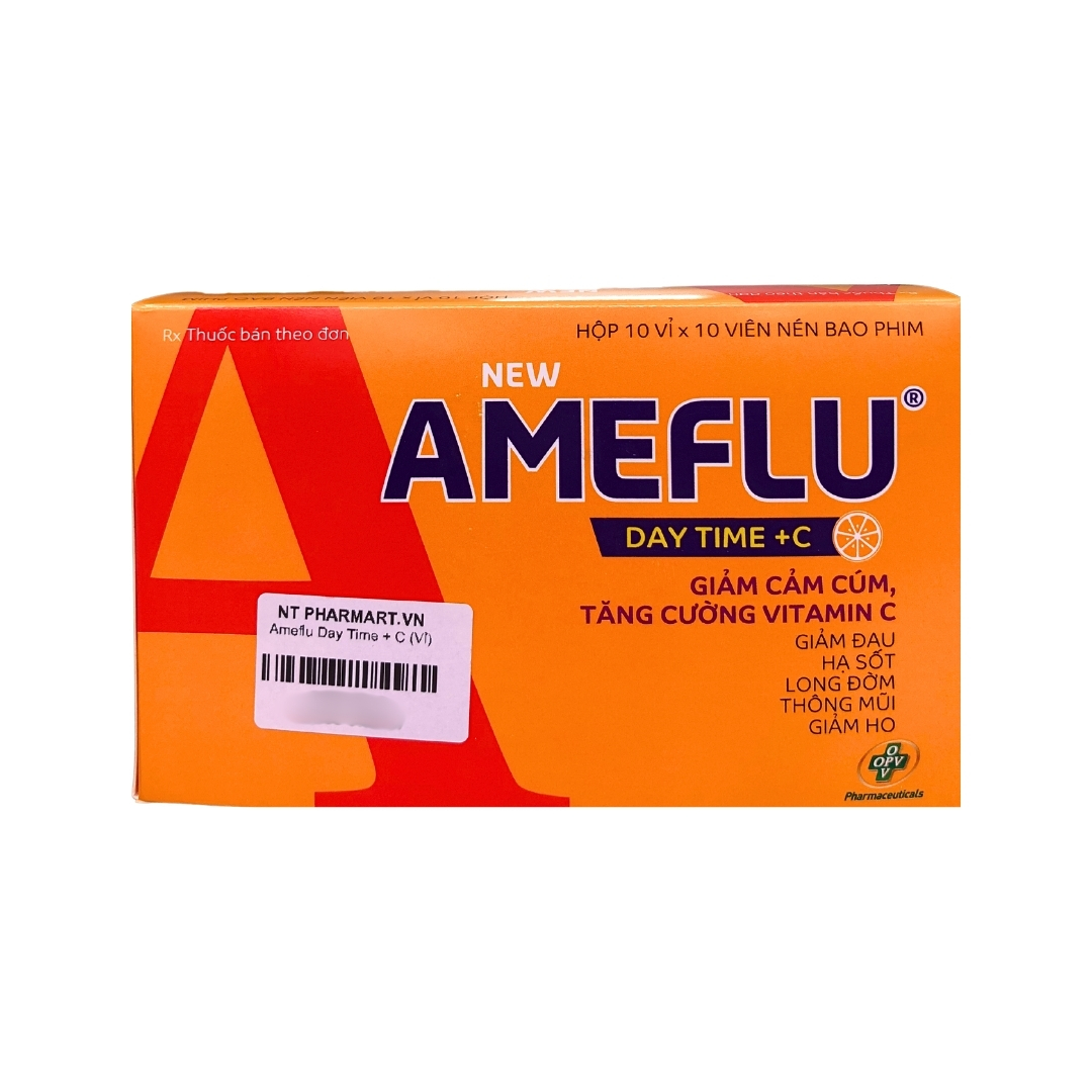 Thuốc Ameflu Day Time + C (500mg) - Điều trị cảm lạnh, cảm cúm ...