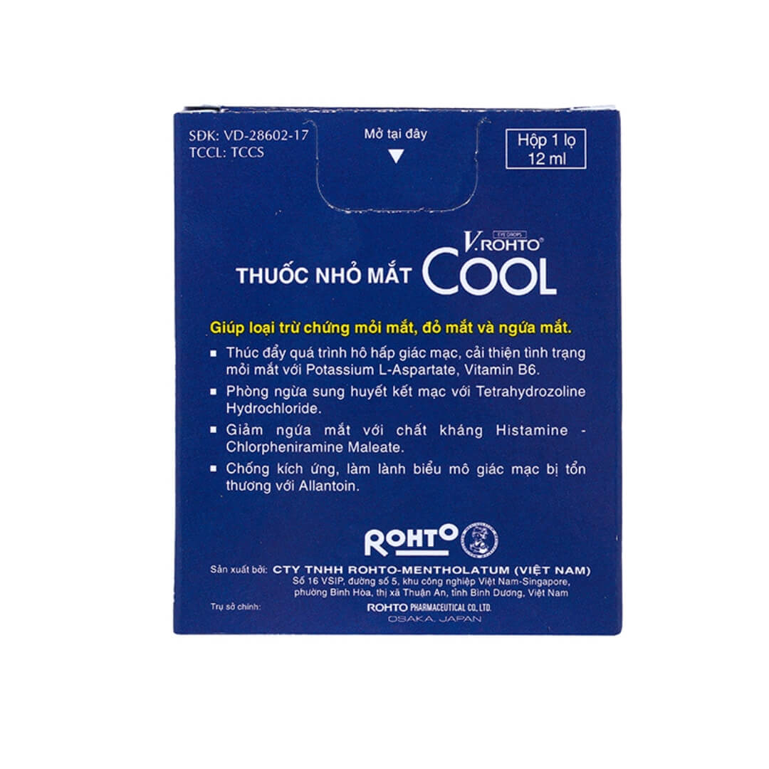 Nhỏ mắt VRohto Cool - Giảm mỏi mắt - Pharmart.vn