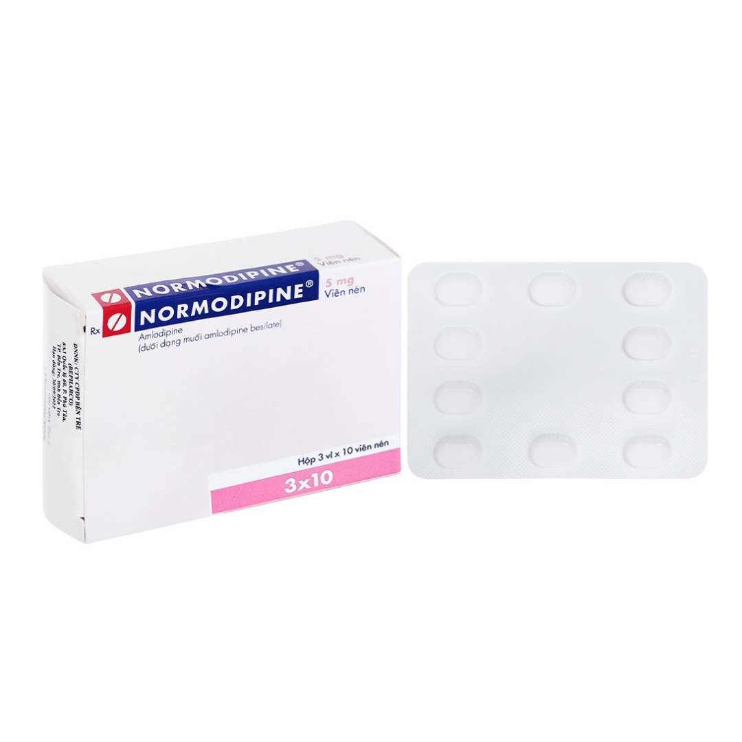 Normodipin 5mg - Điều trị tăng huyết áp, đau thắt ngực - Pharmart.vn