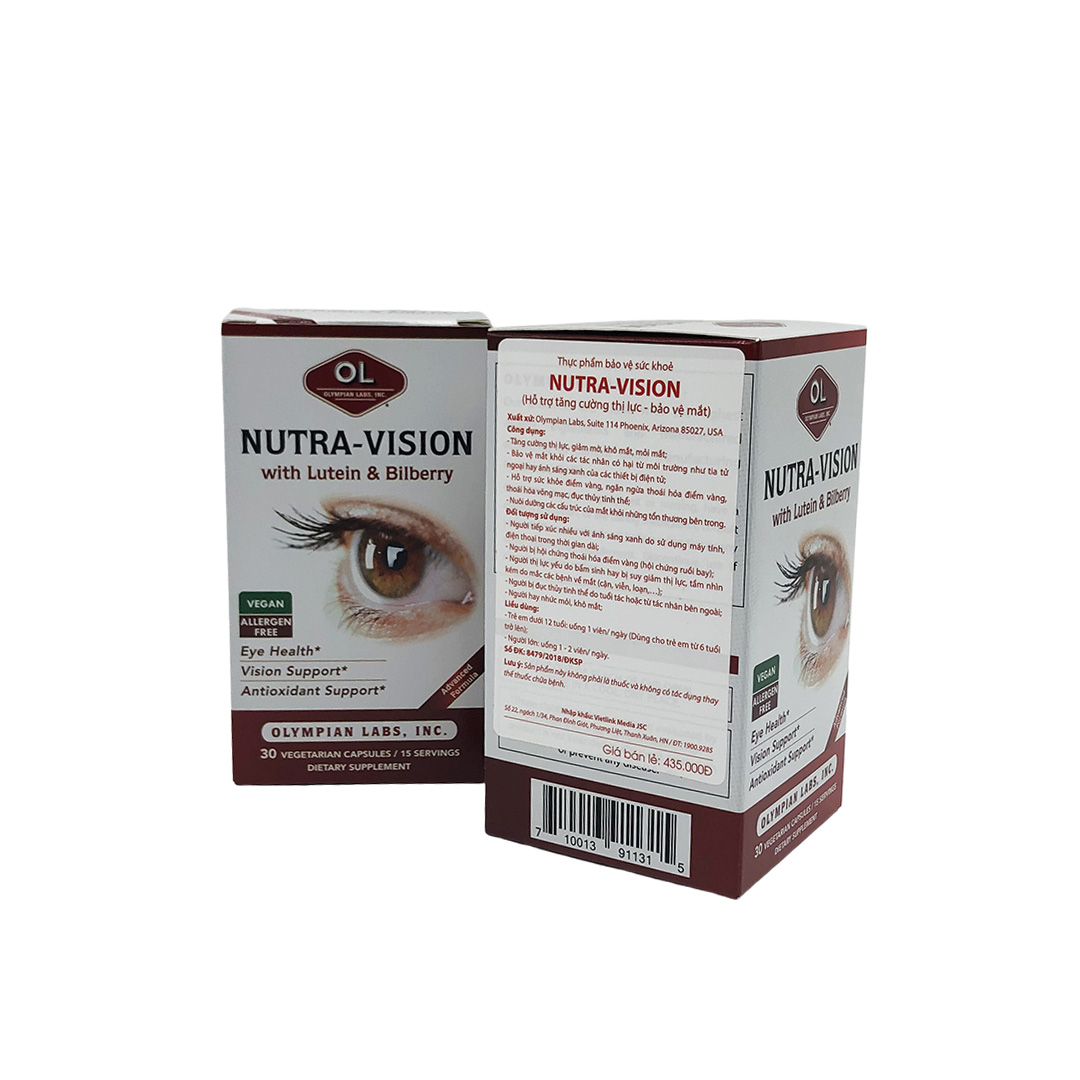 Nutra Vision - Bổ Mắt, Hỗ Trợ Phục Hồi Thị Lực - Pharmart.vn