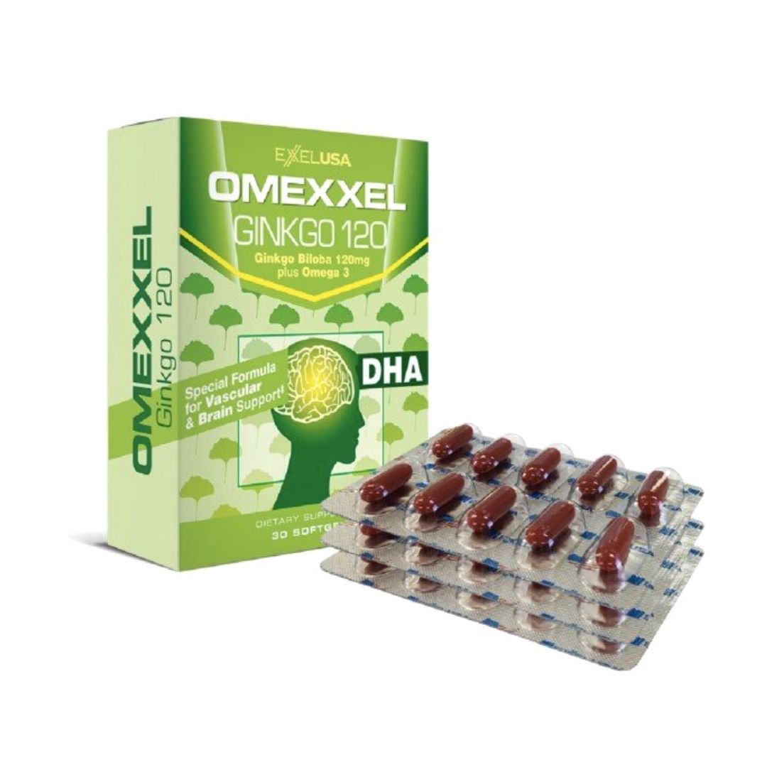 Bổ não Omexxel Ginkgo 120 Excelife (30 viên) - Pharmart.vn
