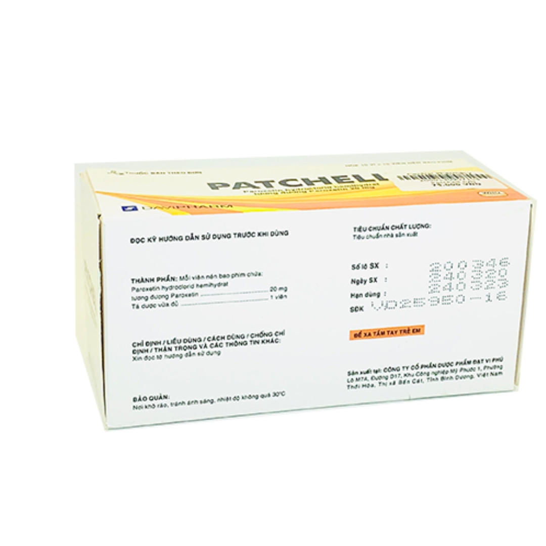 Patchell 20mg - Trị trầm cảm, rối loạn lo âu - Pharmart.vn