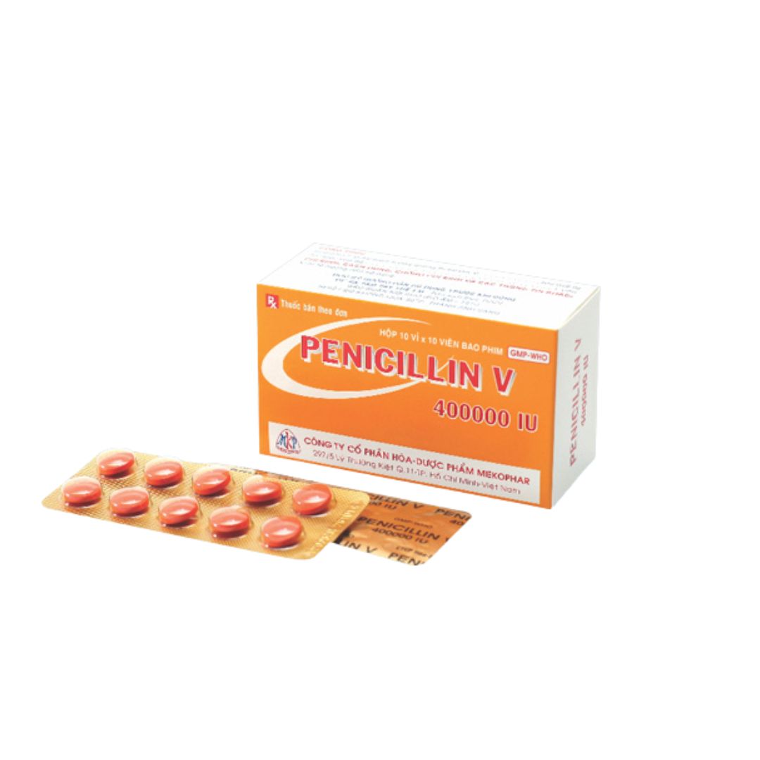 Penicillin V 400000 IU Mekophar - Pharmart.vn