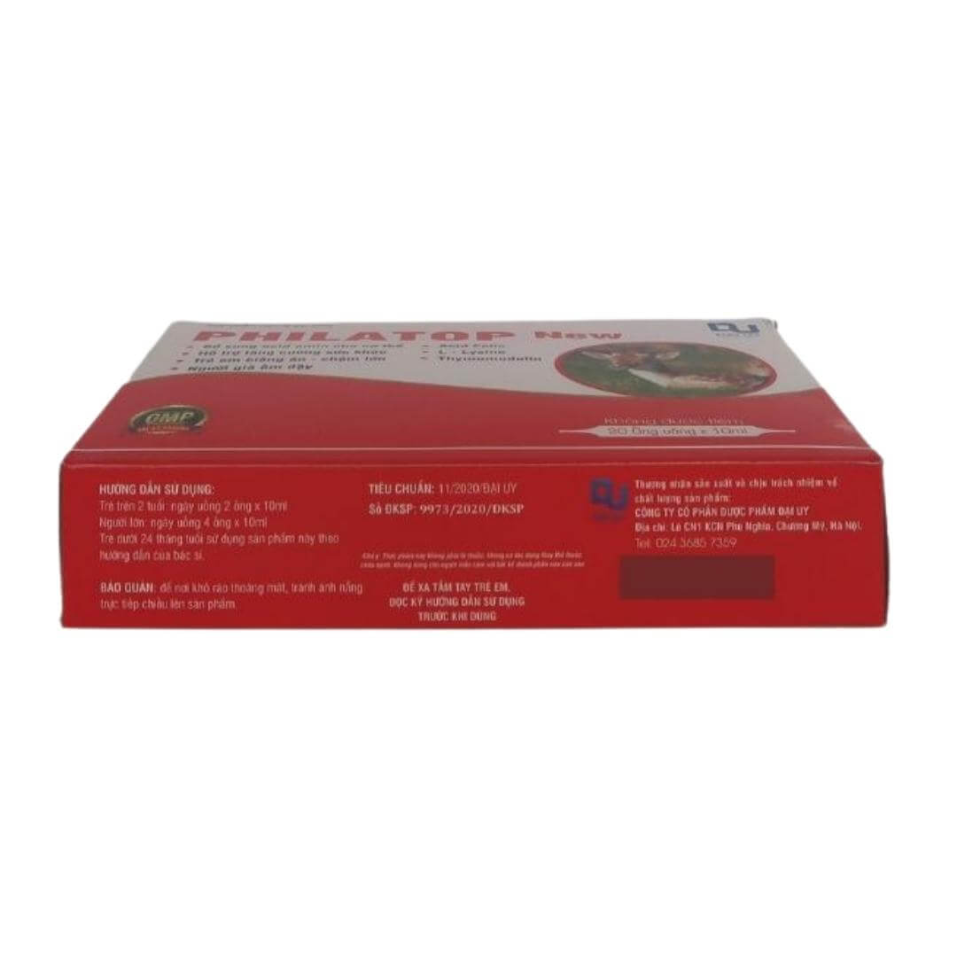 Philatop new ống thủy tinh - Tăng cường miễn dịch - Pharmart.vn