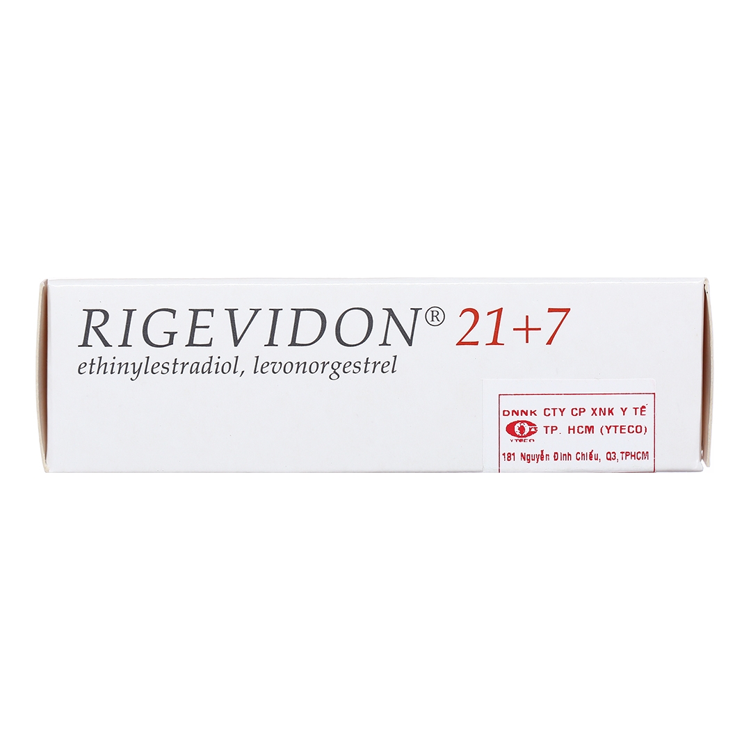 Rigevidon 21+7 - Thuốc tránh thai hằng ngày - Pharmart.vn