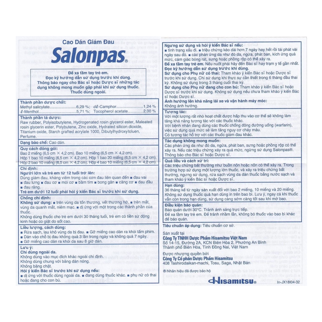 Salonpas - Pharmart.vn