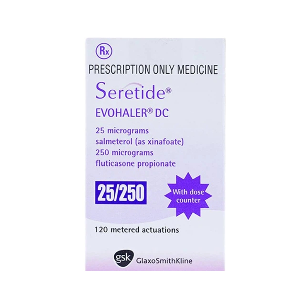 Seretide Evohaler 25/250-Điều trị hen phế quản, tắc nghẽn phổi mạn tính ...