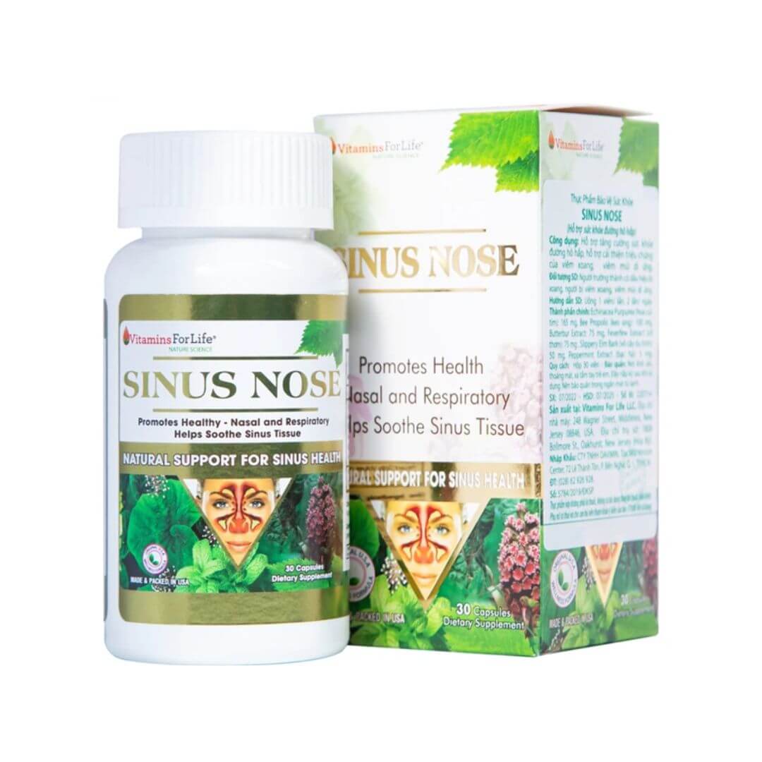 Sinus Nose (30 viên) – Hỗ trợ sức khỏe đường hô hấp - Pharmart.vn