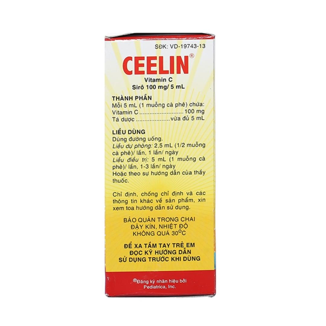 Siro Ceelin Lọ 60ml - Bổ sung vitamin C, tăng cường miễn dịch - Pharmart.vn