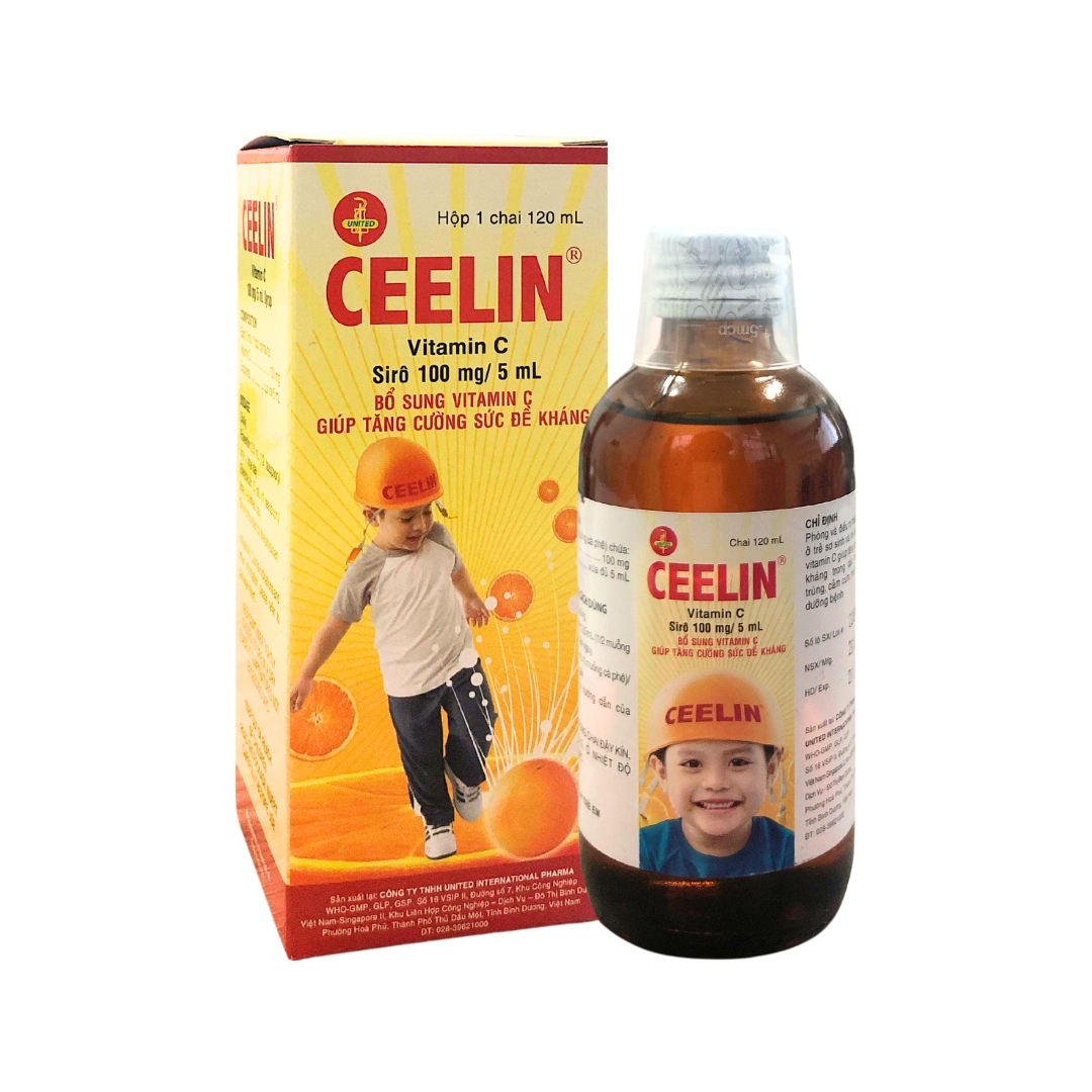 Thuốc Siro Ceelin Lọ 60ml - Bổ sung vitamin C, tăng cường miễn dịch ...