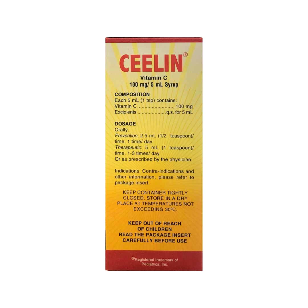 Thuốc Siro Ceelin Lọ 60ml - Bổ sung vitamin C, tăng cường miễn dịch ...
