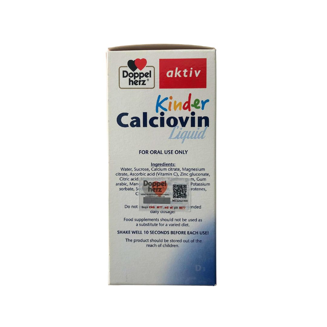 Kinder Calciovin Liquid - Phát triển chiều cao cho bé - Pharmart.vn