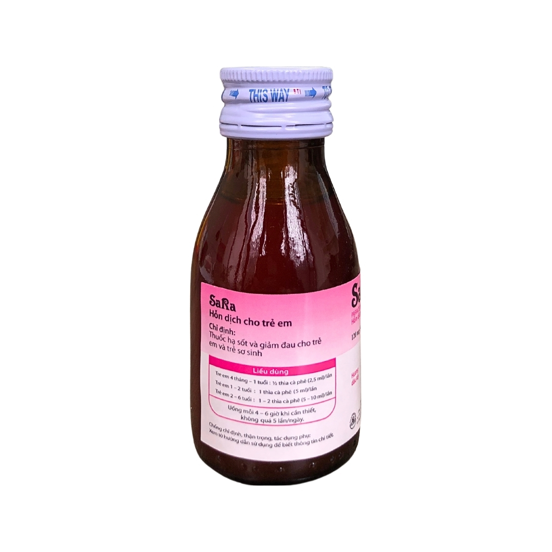 Thuốc Siro Sara - Điều trị hạ sốt, giảm đau hương cam - Pharmart.vn