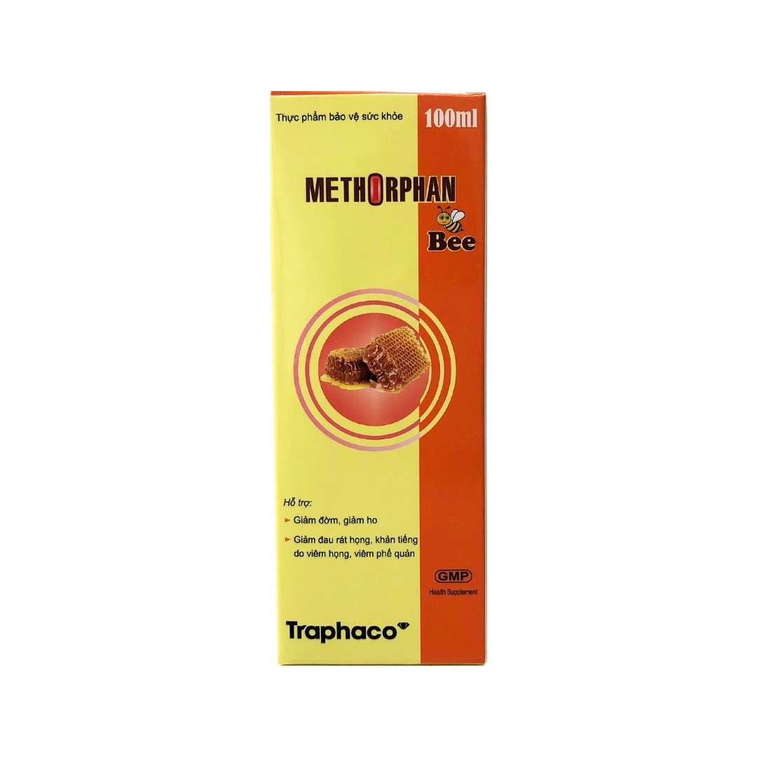 Siro ho Methorphan Bee Traphaco - Giảm ho, đau rát họng - Pharmart.vn