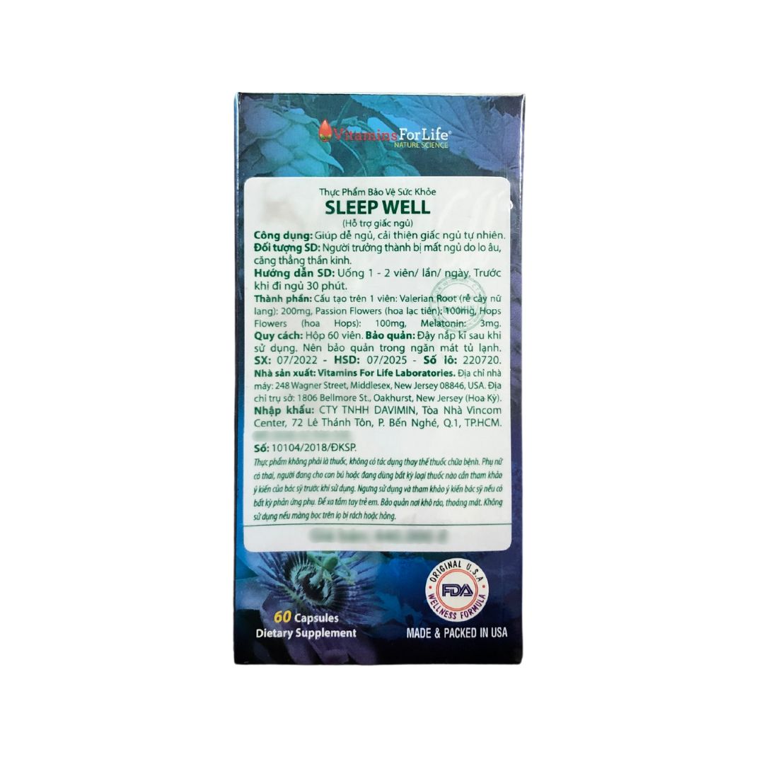 Sleep Well - Hỗ Trợ Ngủ Ngon, Ngủ Sâu Giấc - Pharmart.vn