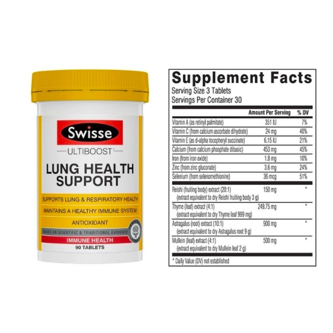 Swisse Lung Health Support Ingredients at Juan Borger blog