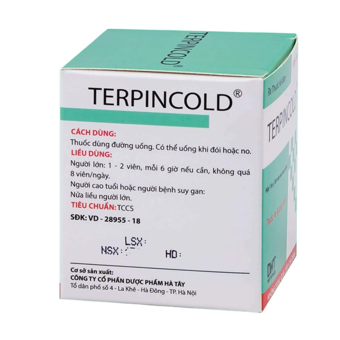 Terpincold - Điều trị ho khan, ho do ngứa cổ - Pharmart.vn