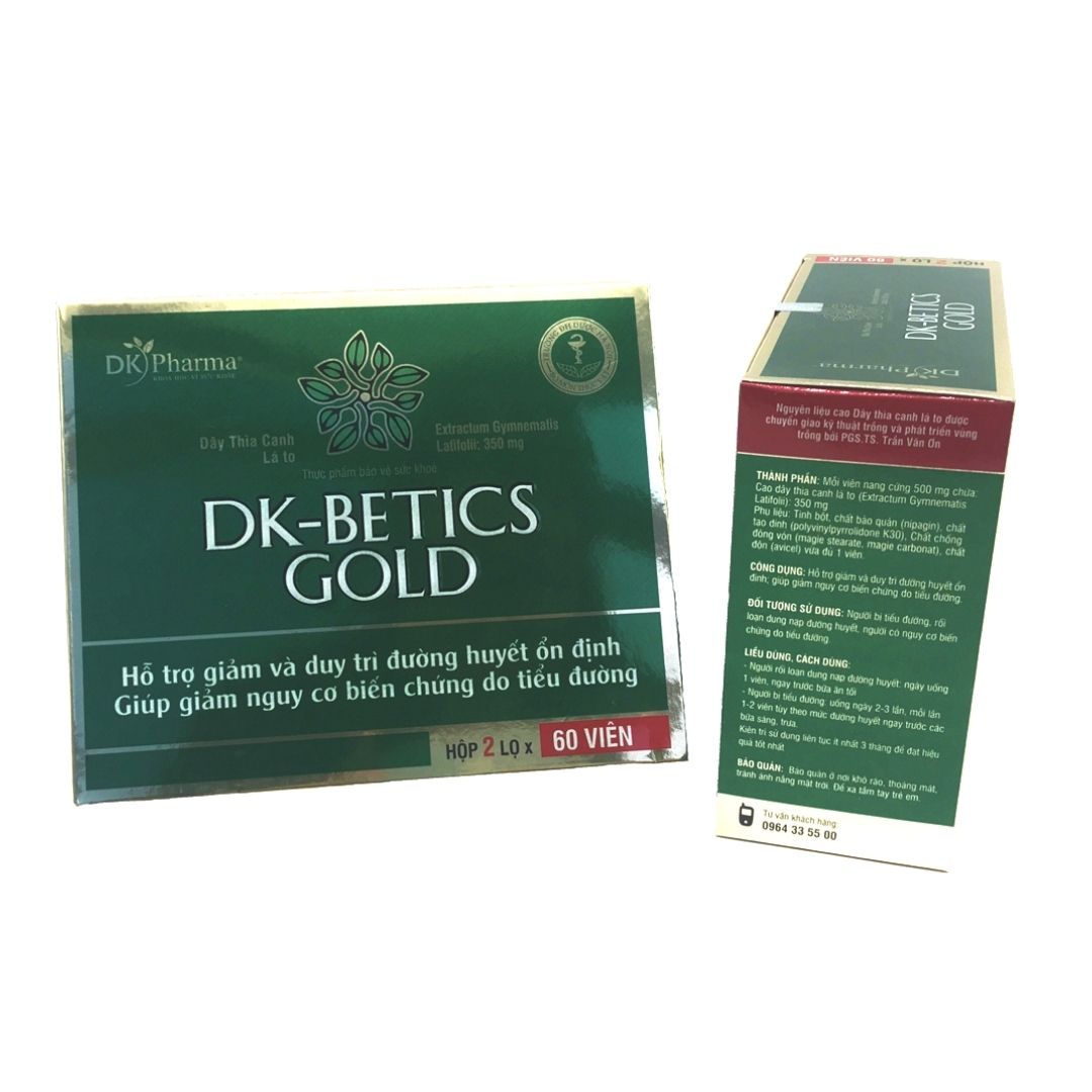 DK Betics Gold - 100% dây thìa canh lá to, hạ đường huyết - Pharmart.vn