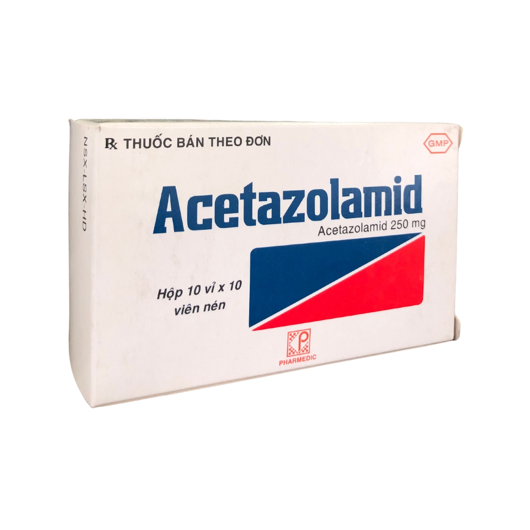 Thuốc Acetazolamid (250mg) - Điều trị bệnh Glôcôm - Pharmart.vn