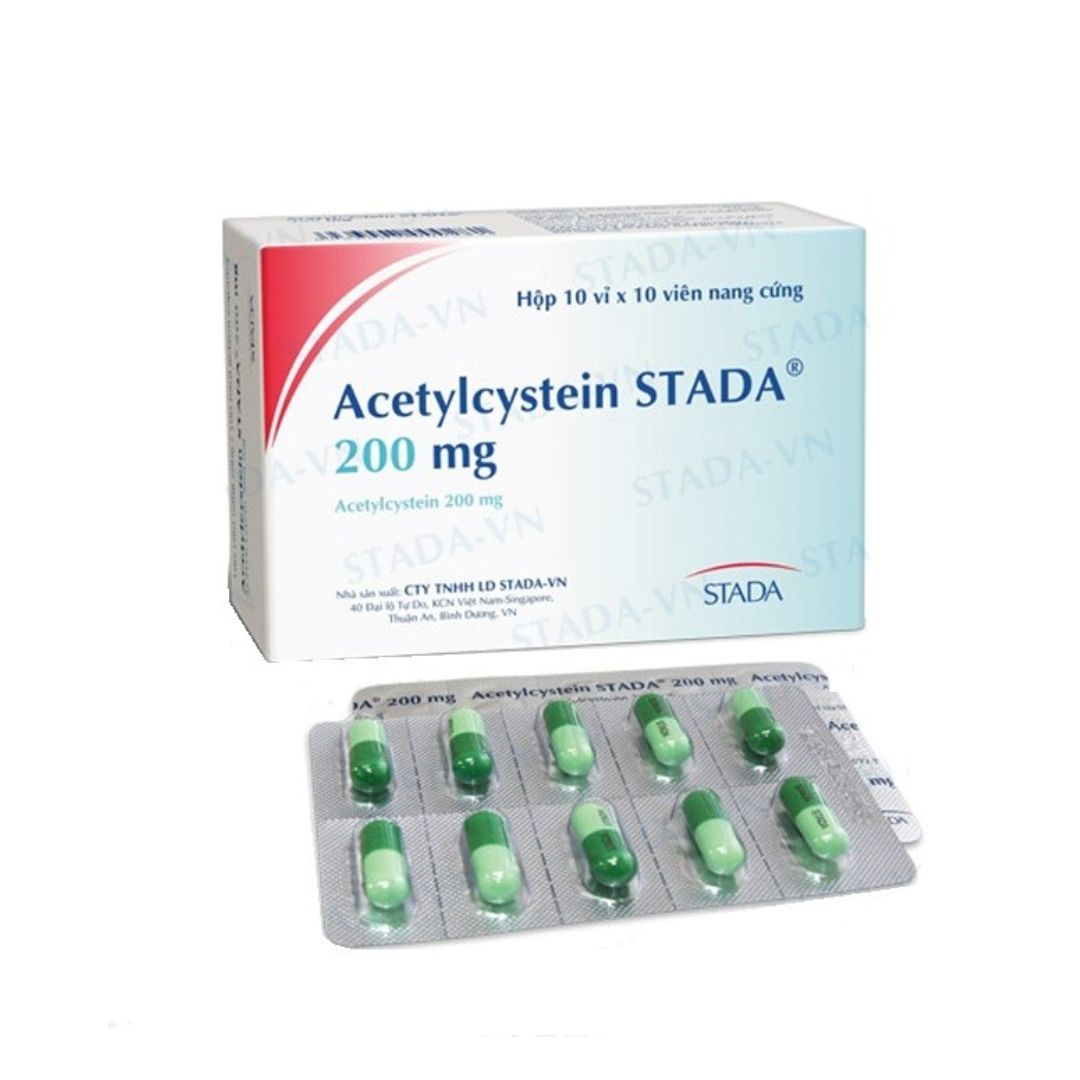 Thuốc Acetylcystein 200mg Stada - Pharmart.vn
