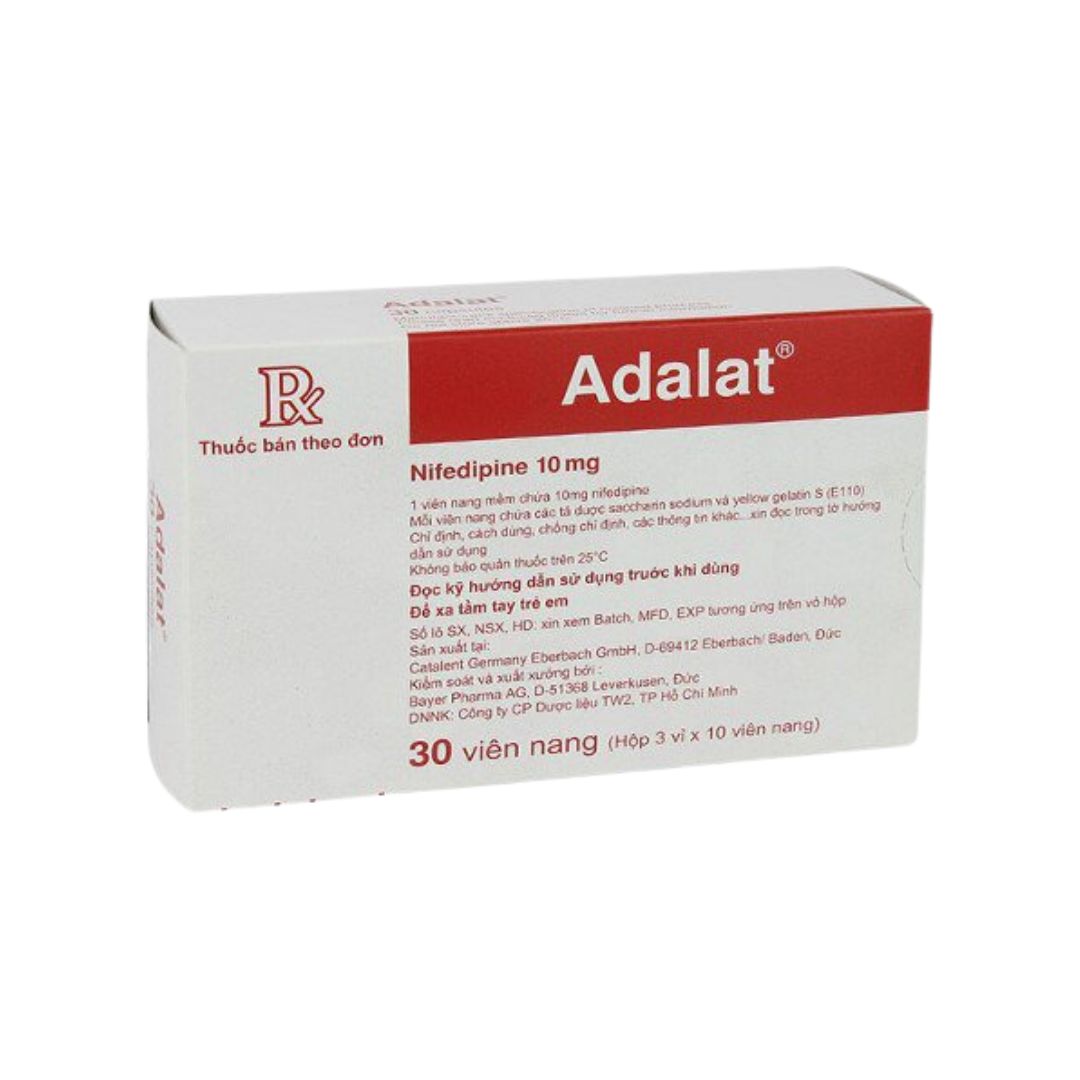 Thuốc Adalat 10mg - Điều tri tăng huyết áp - Pharmart.vn