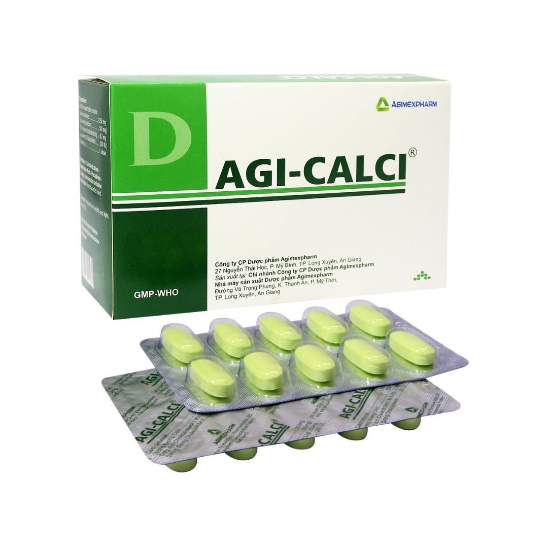 Thuốc Agi-Calci - Bổ sung Calci, phòng và điều trị loãng xương ...