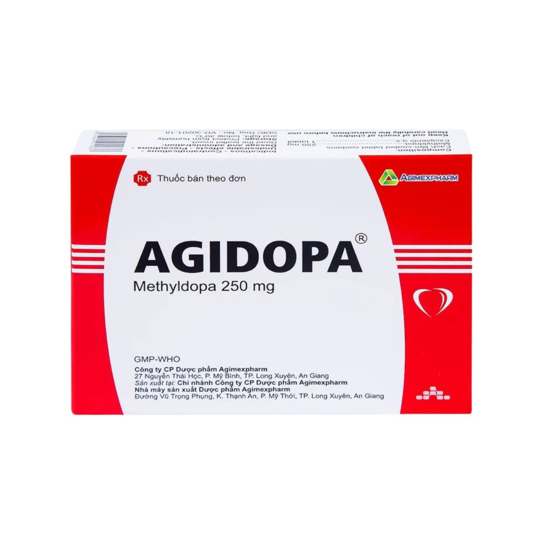 Thuốc Agidopa (250mg) - Điều trị tăng huyết áp - Pharmart.vn