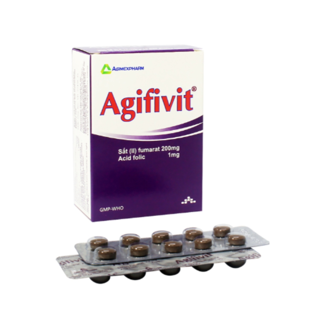 Thuốc Agifivit (200mg) - Phòng và điều trị thiếu máu do thiếu sắt và ...