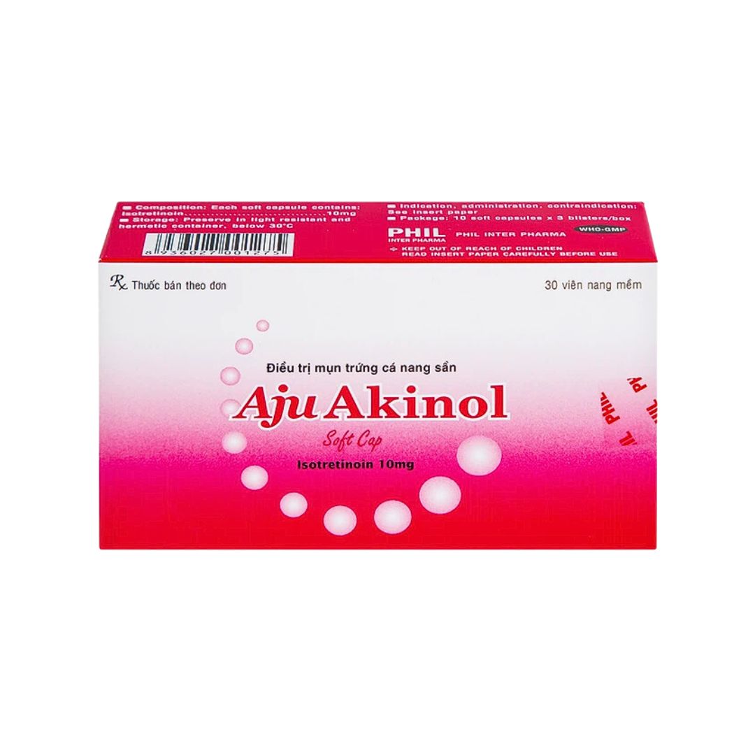 Thuốc Aju Akinol (10mg) - Điều trị mụn trứng cá nang sần - Pharmart.vn