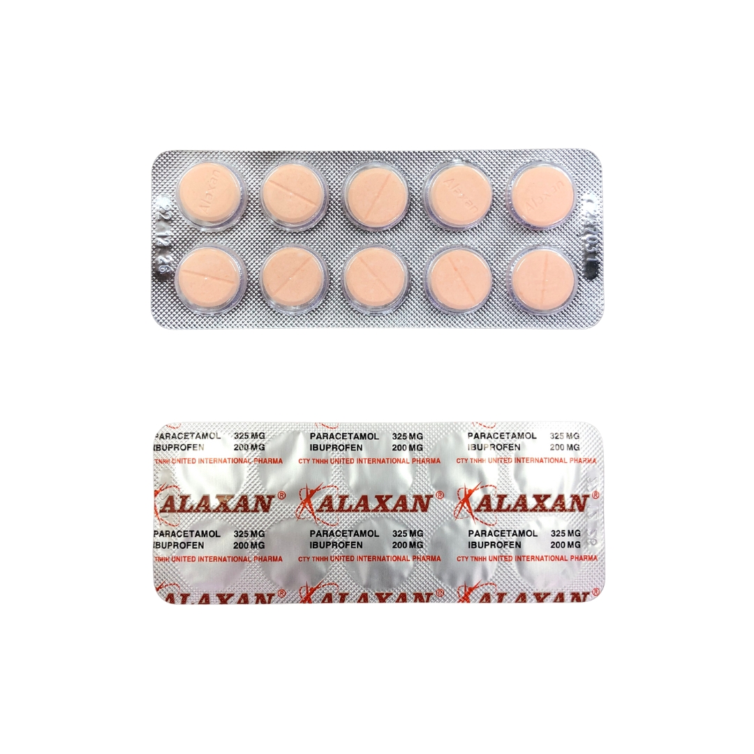 Thuốc Alaxan (325mg) - Giảm đau cơ xương từ nhẹ đến trung bình hộp 100 ...
