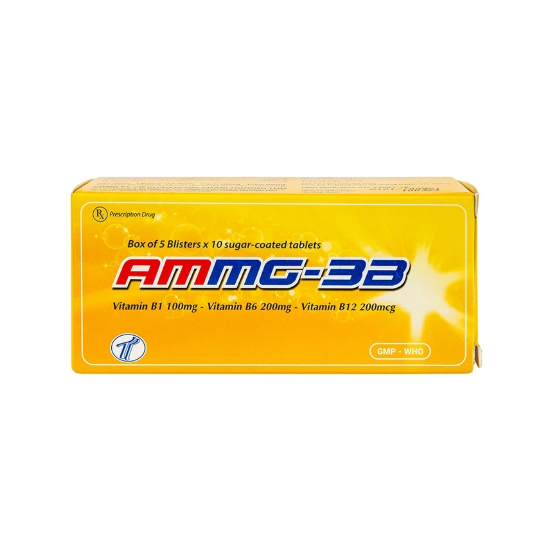 Thuốc Ammg-3B - Điều trị bệnh lý thần kinh do thiếu vitamin B1, B6, B12 ...