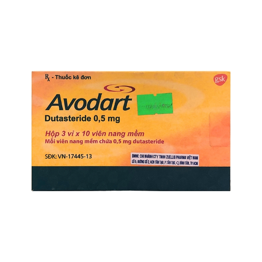 Thuốc Avodart (0.5mg) - Điều trị phì đại tiền liệt tuyến - Pharmart.vn