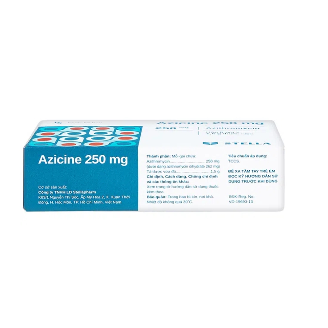 Thuốc Azicine 250 mg Stella - Điều trị nhiễm khuẩn - Pharmart.vn