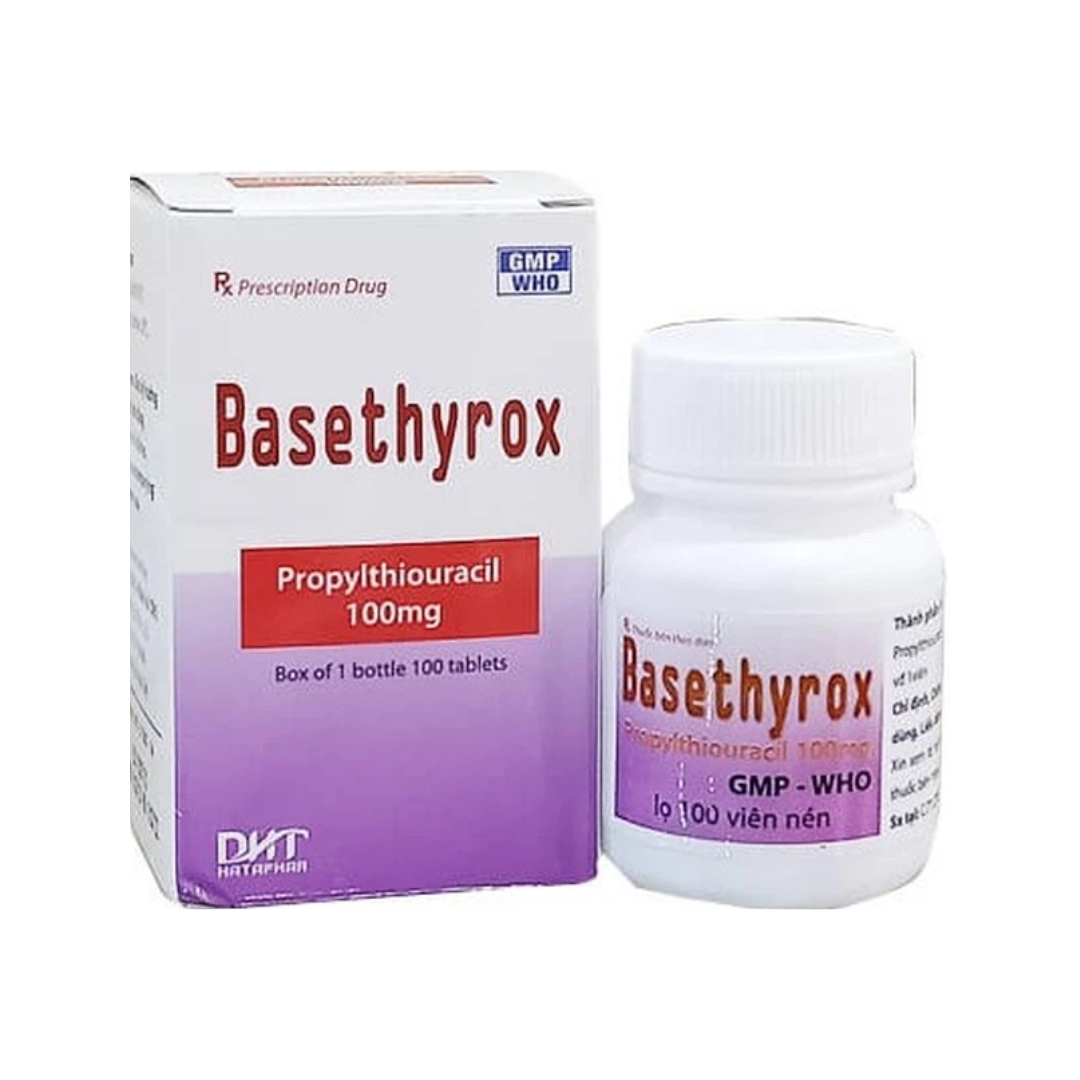 Thuốc Basethyrox 100mg - Điều trị tăng năng tuyến giáp - Pharmart.vn