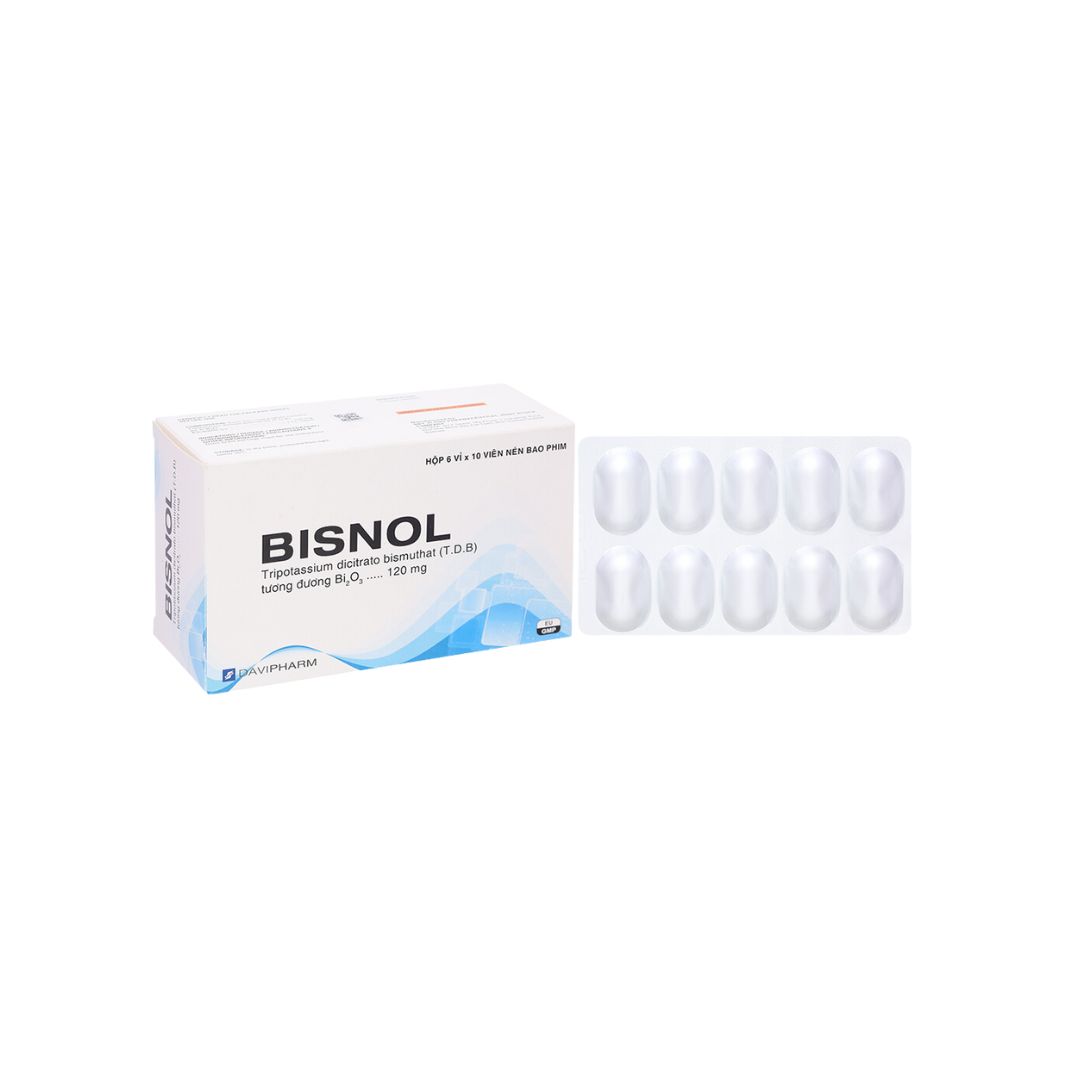 Thuốc Bisnol 120mg - Điều trị loét dạ dày, tá tràng - Pharmart.vn