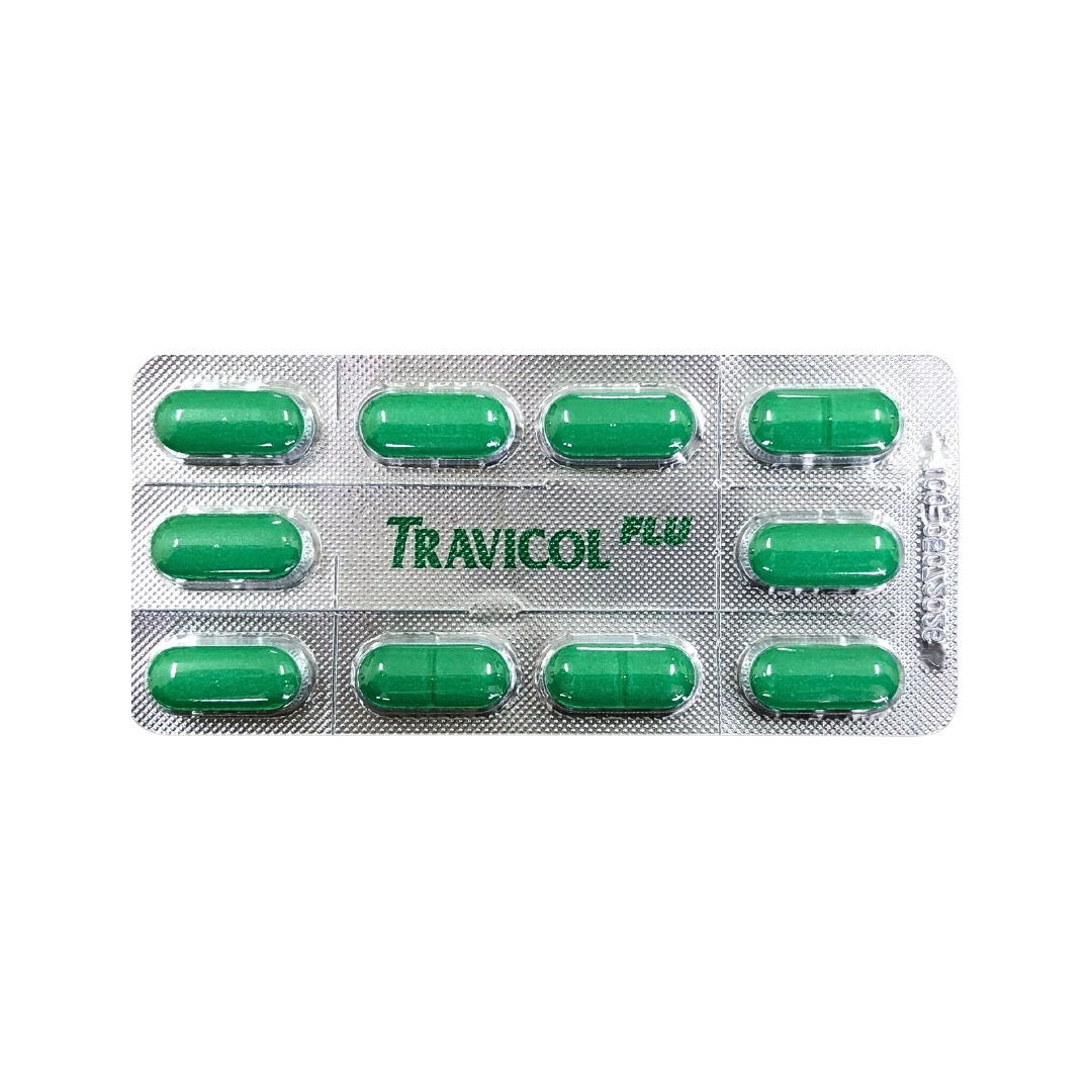 Thuốc Travicol Flu (500mg) - Giảm nhanh các triệu chứng do cảm cúm ...