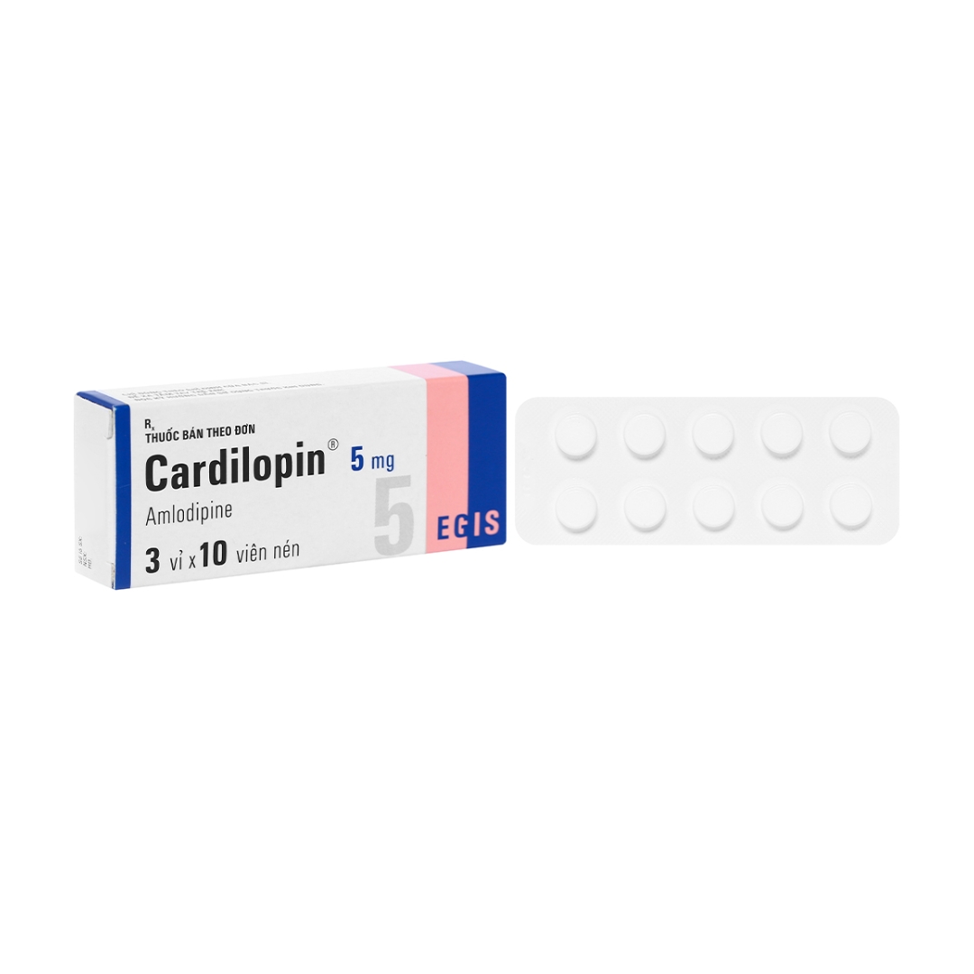 Thuốc Cardilopin 5Mg điều trị cao huyết áp, đau thắt ngực - Pharmart.vn
