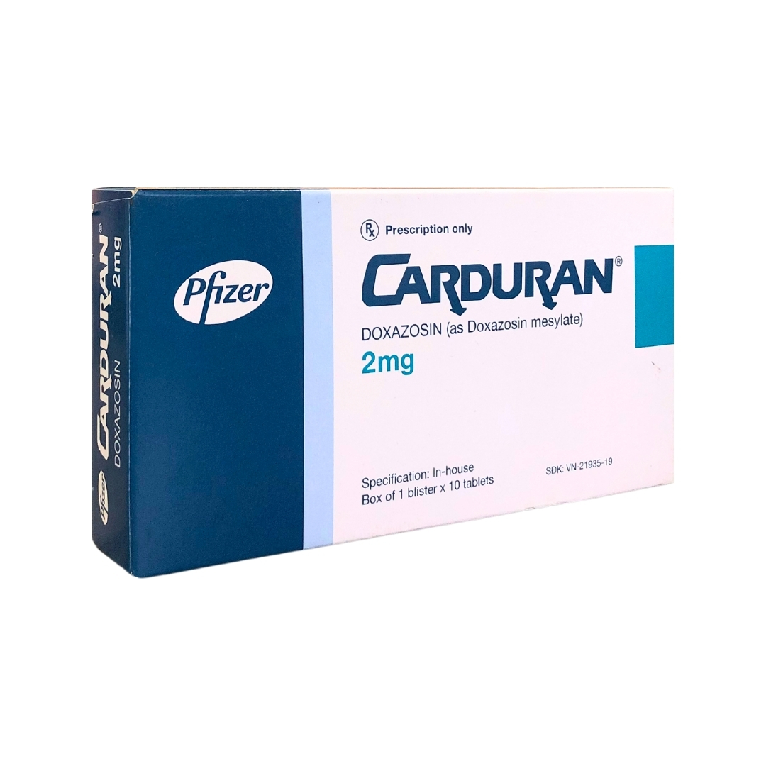 Carduran 2mg - Điều trị tăng huyết áp, u xơ - Pharmart.vn